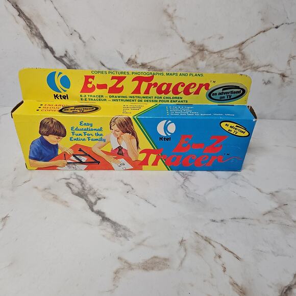 k-tel | Games | Vintage E Z Tracer Drawing Tracing Toy In Original Box ...